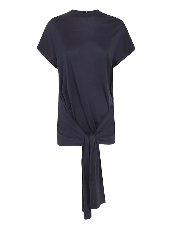 TOTEME Jersey Top With Tie Waist - Black
