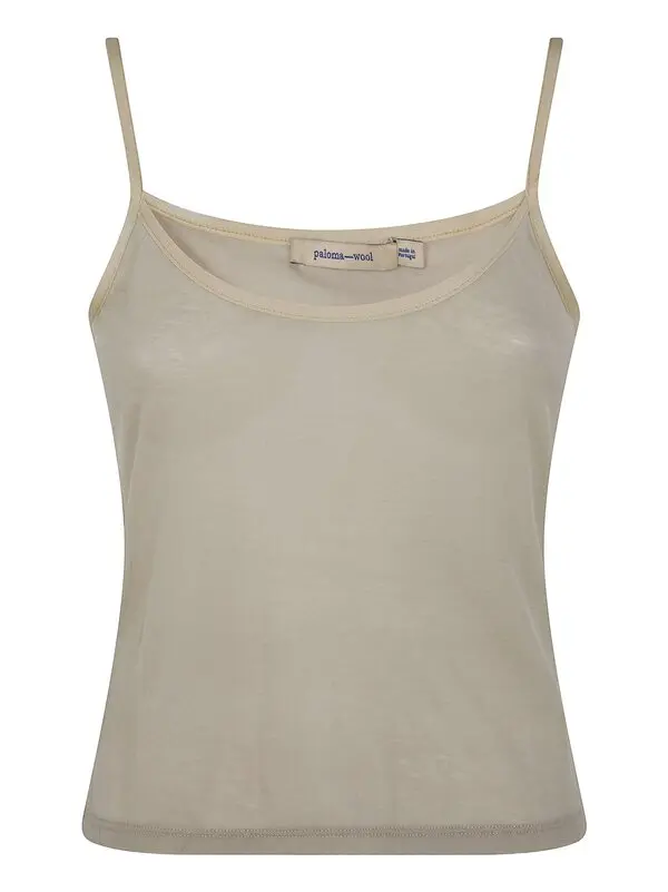 Paloma Wool Nasem" Organic Cotton Tank - Beige