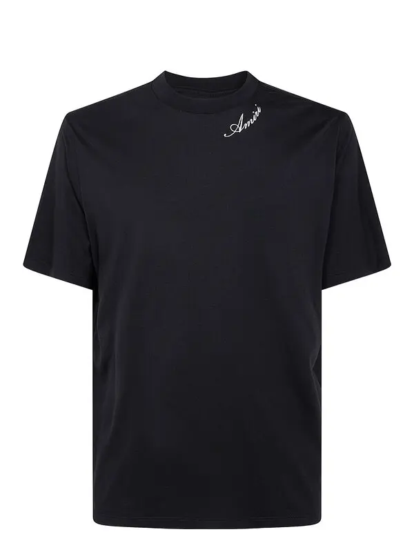 Amiri T-shirt Crew Neck "script Jmodal Reg - Black