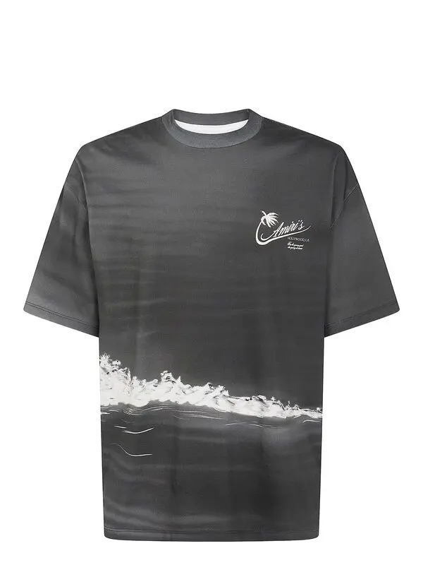 Amiri T-shirt Short Sleeve "palms Lj Skate - Black
