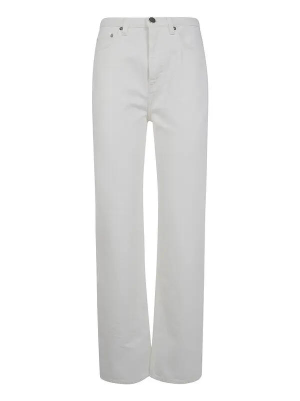 Loulou De Saison Jude Straight Leg Jeans - White