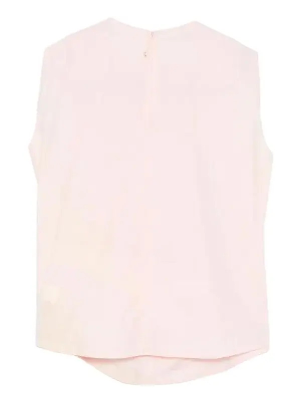 JNBY Draped Sleeveless Top With Rear Zip - Pink