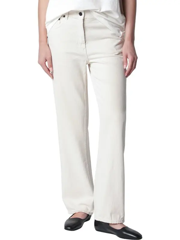 THE ROW Fargo Jeans In Ecru Denim - White