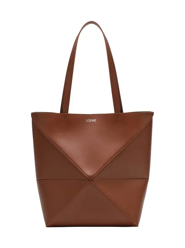 Loewe Medium Fold Tote Bag - Brown