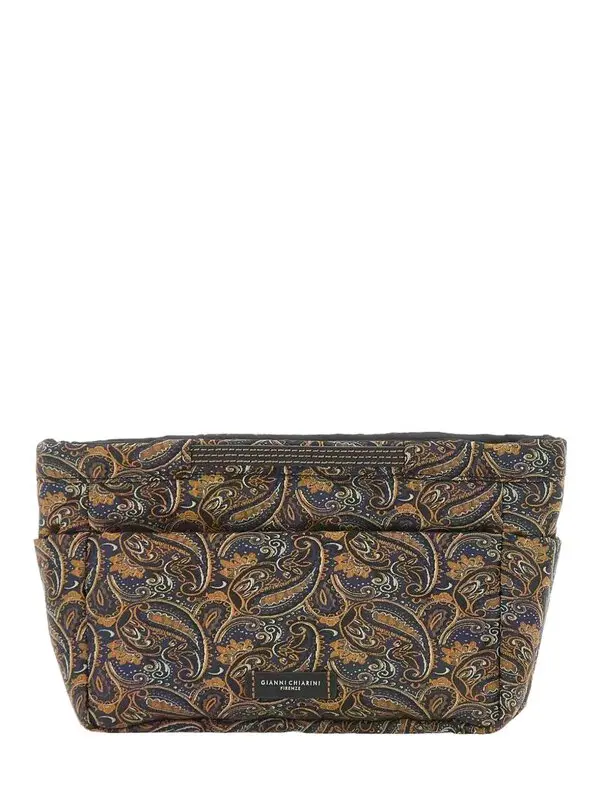 GIANNI CHIARINI Paisley-print Clutch Bag - Blue