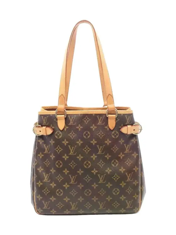 LOUIS VUITTON Monogram Batignolles Vertical Tote Bag - Brown