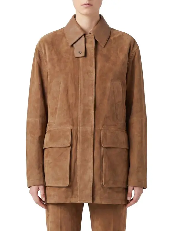 ARMA Suede Lamb Leather Jacket - Camel