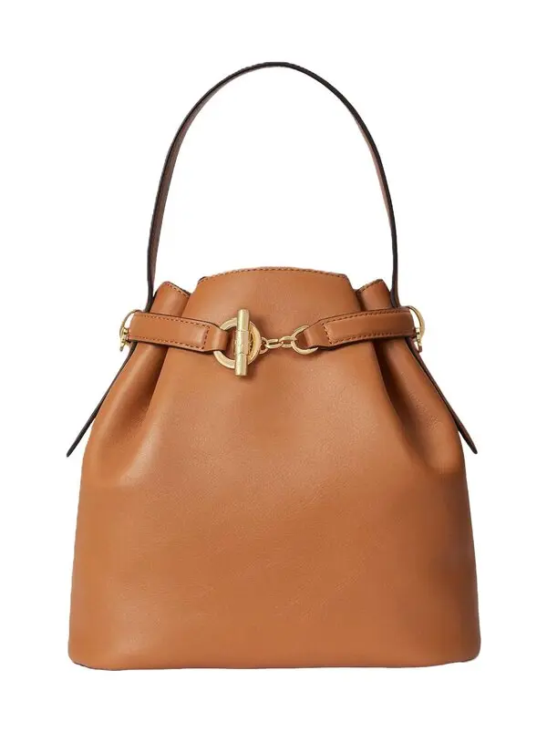 Ralph Lauren Smooth Calf Bucket Bag - Brown