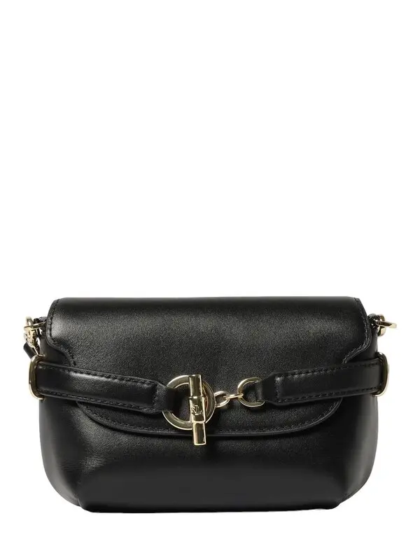 Ralph Lauren Smooth Calfskin Mini Shoulder Bag - Black