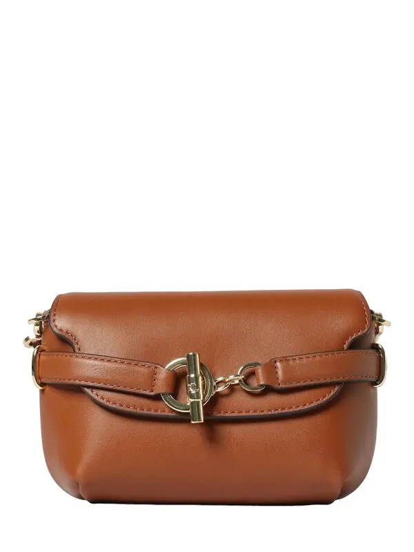 Ralph Lauren Smooth Calfskin Mini Shoulder Bag - Brown
