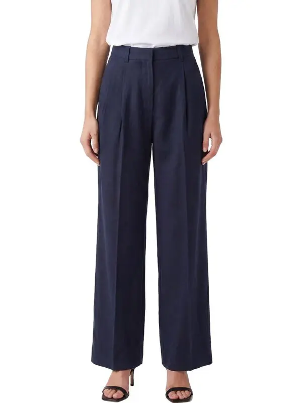 DUNST Wideleg Trousers - Blue