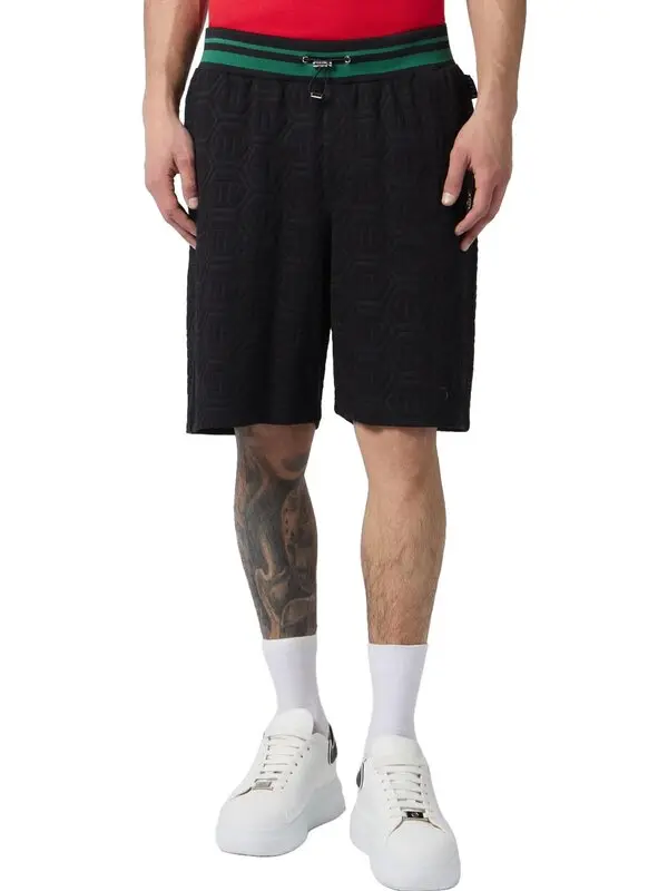 Philipp Plein Silk Shorts - Black