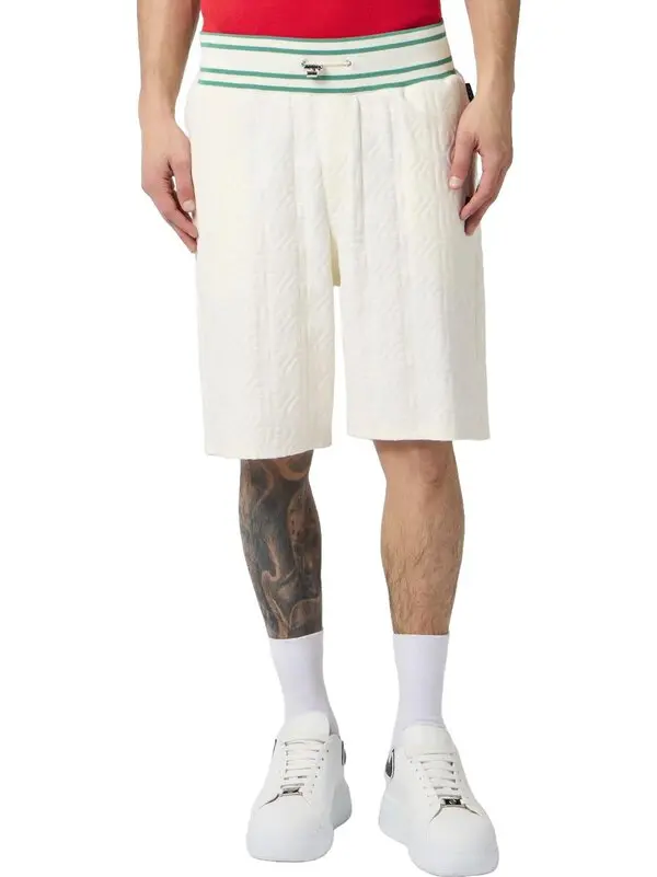 Philipp Plein Silk Shorts - White
