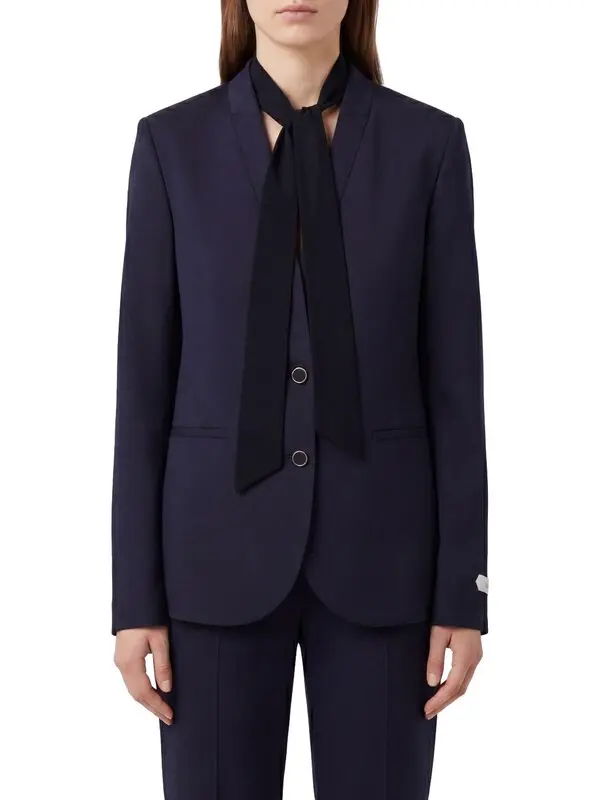 FORTE_FORTE Single Breasted Jacket - Blue