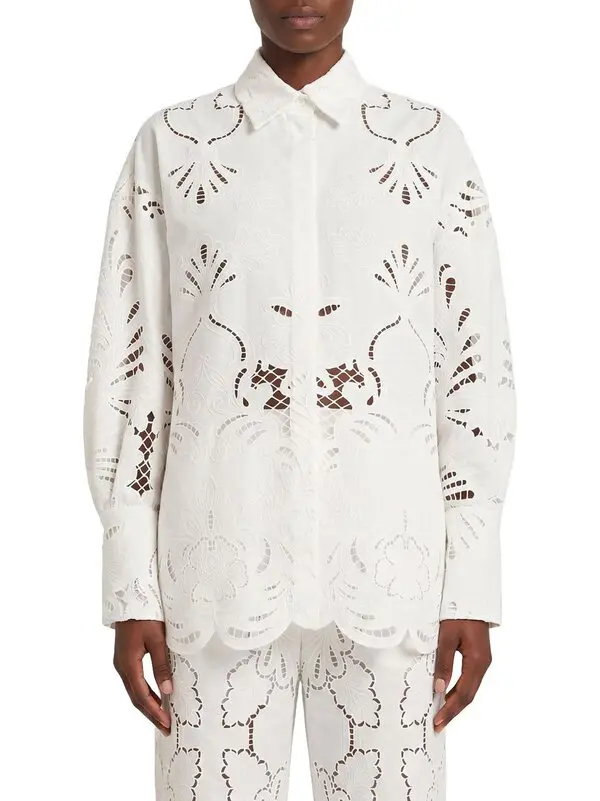 Giuseppe Di Morabito Lace Shirt - White