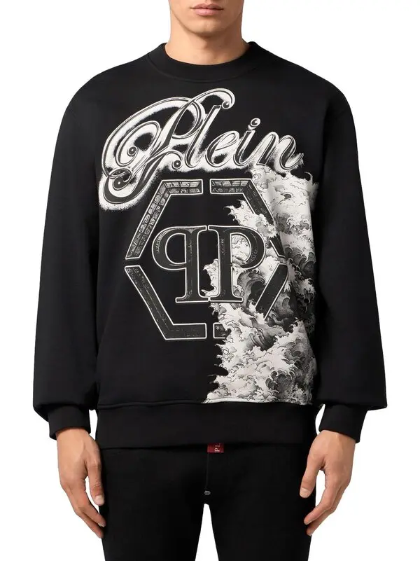 Philipp Plein Graphic Print Sweatshirt - Black