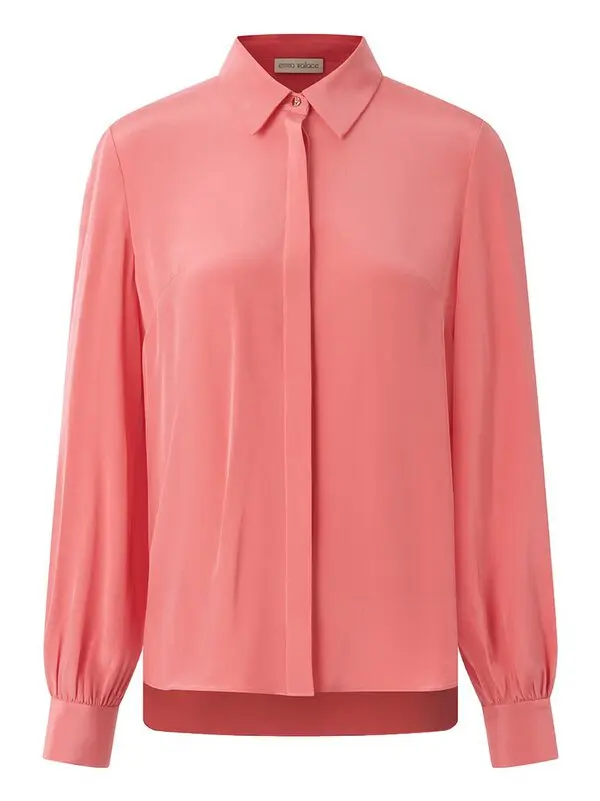 EMMA WALLACE Skyler Silk Blouse - Pink
