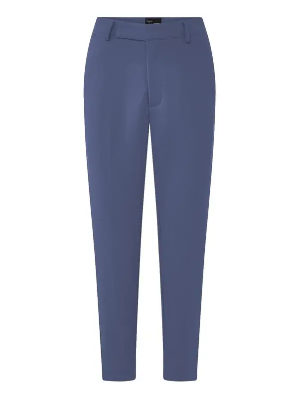Layo G Cropped Stretch Dress Pants - Blue