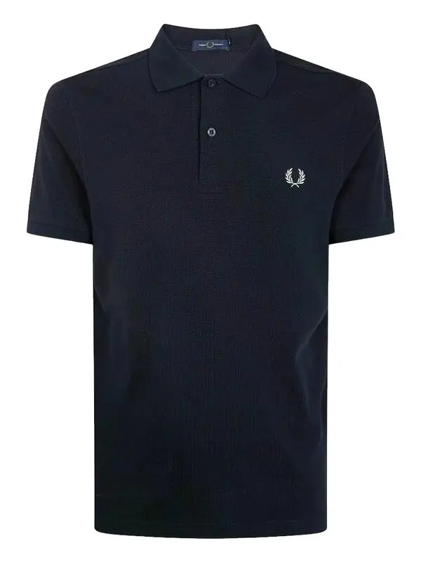 Fred Perry Logo-embroidered Polo Shirt - Blue