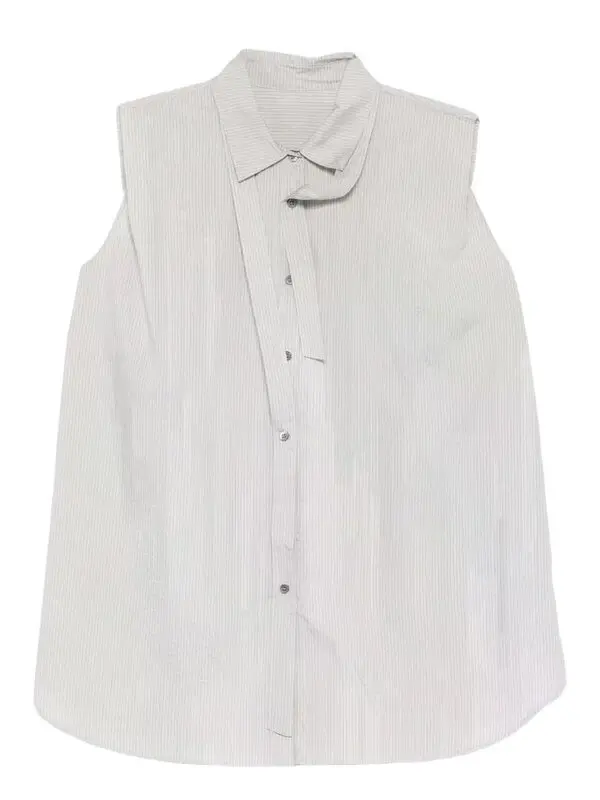 JNBY Striped Sleeveless Shirt - Grey