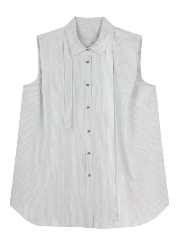 JNBY Striped Sleeveless Shirt - Grey