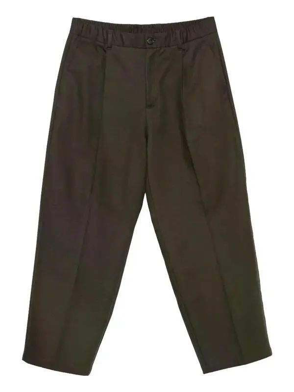 Herno Pleated Wide-leg Trousers - Green