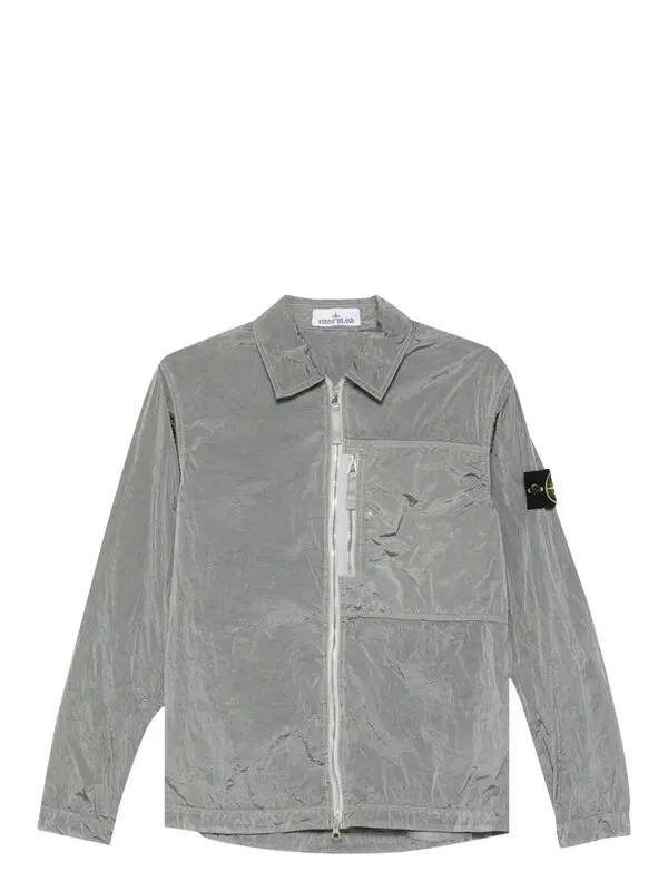 Stone Island Zip-up Shirt Jacket - Grey