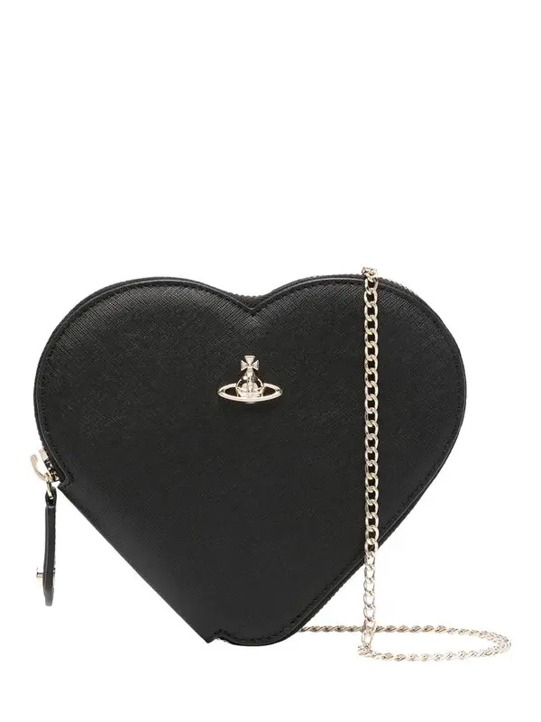 VIVIENNE WESTWOOD Heart Crossbody Bag - Black