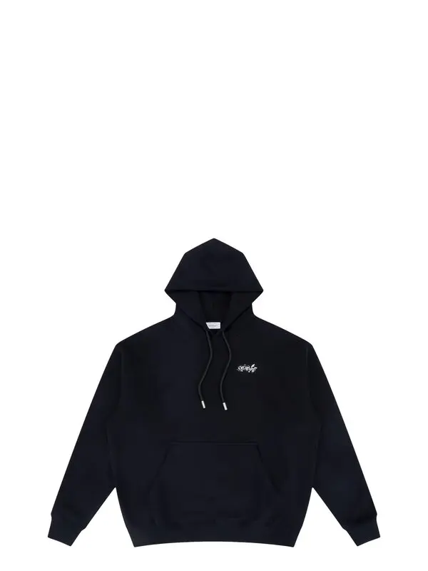 Off-White Paint Splatter Arrow Diag French Terry Hoodie - Black