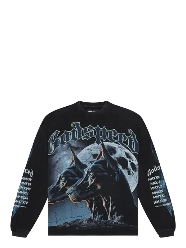 GODSPEED F.t.d Long-sleeve T-shirt Wash - Black