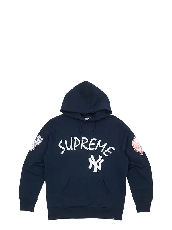 Supreme Yankees Hooded Sweatshirt - Blue