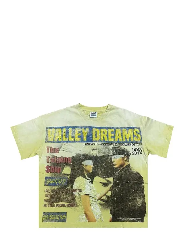 VALE FOREVER Graphic Print T-shirt - Yellow