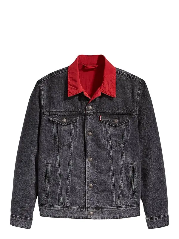 JORDAN X Levi's Reversible Denim Trucker Jacket - Black