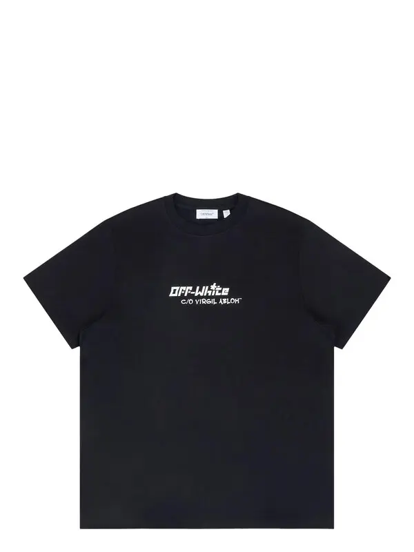 Off-White Cryst Croco Slim Fit T-shirt - Black