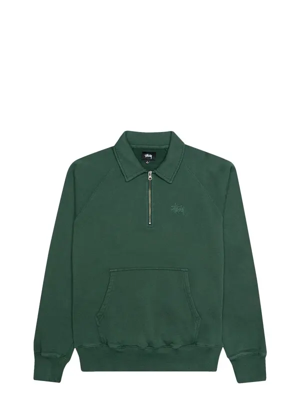 StÜssy Zip Polo Fleece - Green