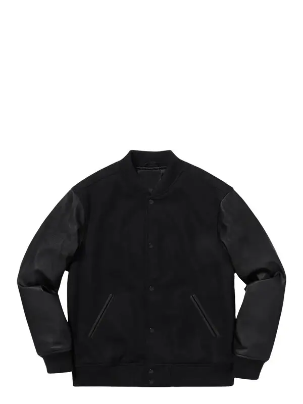 Supreme Motion Logo Varsity Jacket - Black