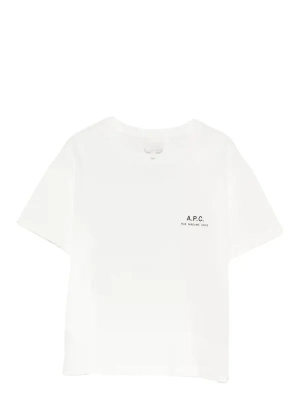 A.p.c. Logo Print Cotton T-shirt - White