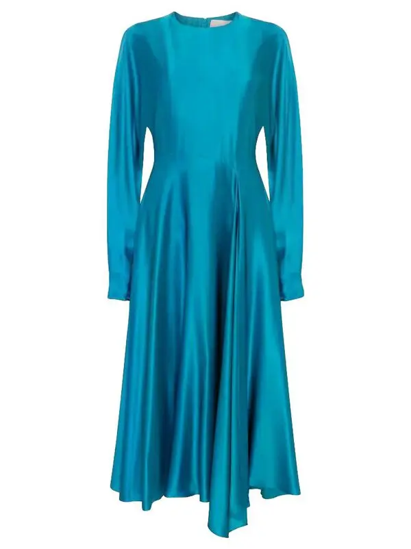 ROKSANDA Yelin Asymmetric Hem Midi Dress - Blue