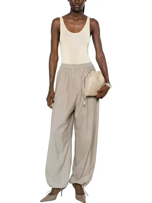 THE FRANKIE SHOP Fine-knit Scoop-neck Tank Top - Yellow