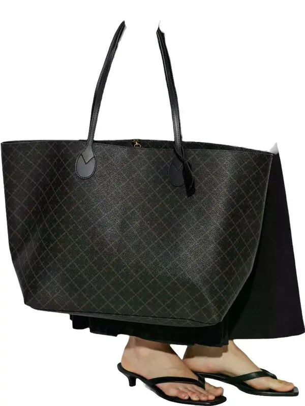BY MALENE BIRGER Abi Monogram Tote Bag - Black