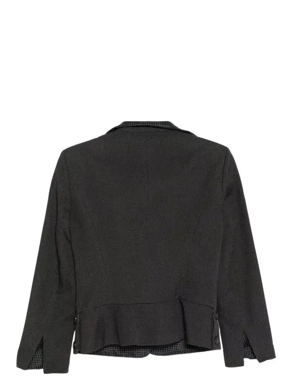 Saint Laurent Polka Dot Skirt Suit - Black