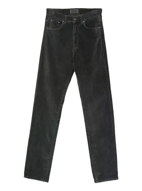 Versace 1990s Straight-leg Trousers - Grey