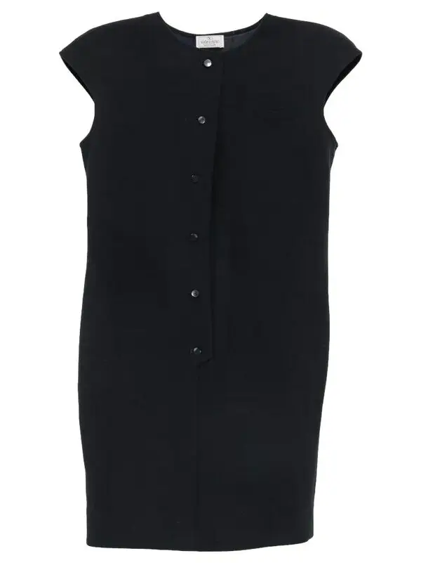 Valentino Garavani Wool Midi Dress - Black