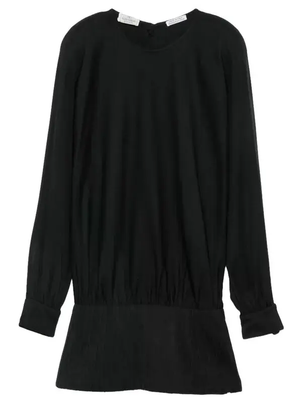 Valentino Garavani Pleated Mini Dress - Black