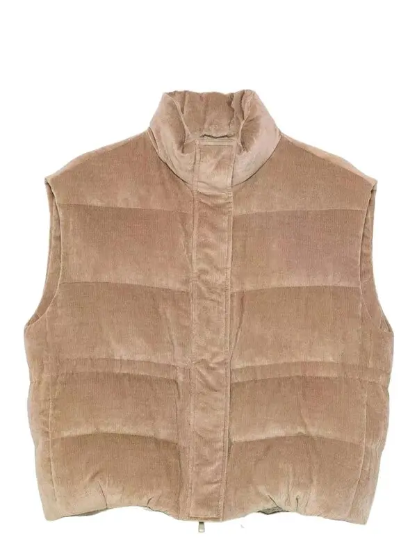 Brunello Cucinelli Padded Corduroy Gilet - Neutrals