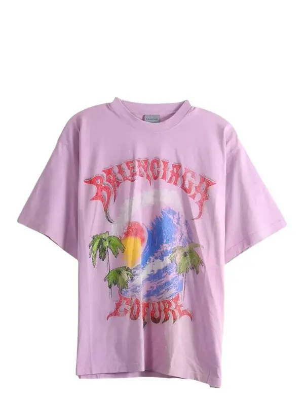 Balenciaga Surfer Oversized T-shirt - Pink