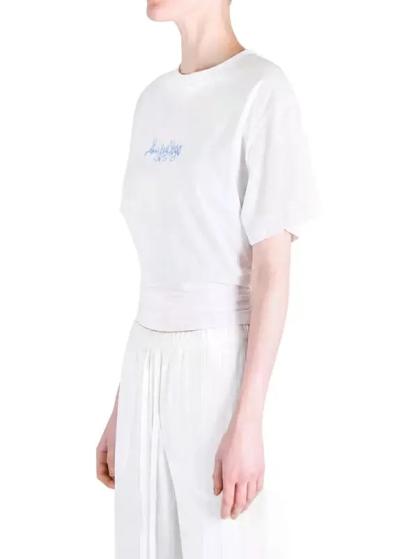 Balenciaga Logo Print T-shirt - White