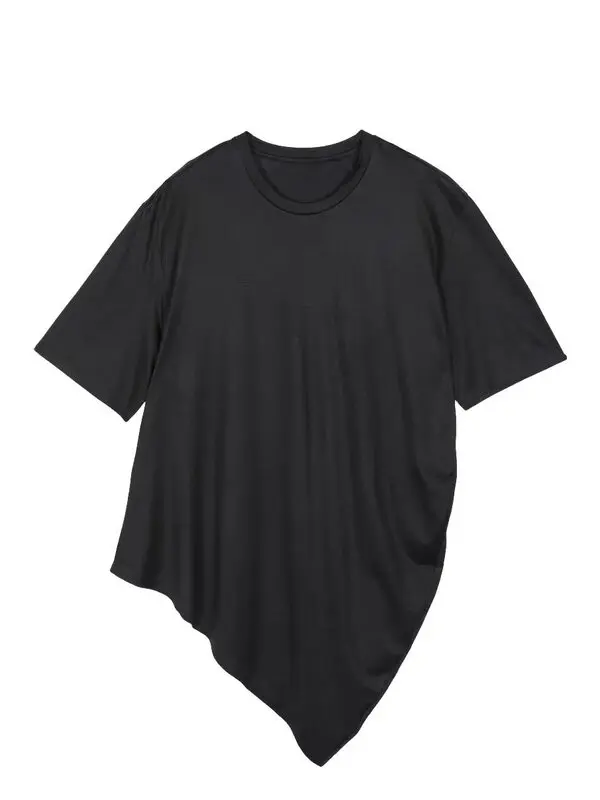 JNBY Asymmetric Hem T-shirt - Black