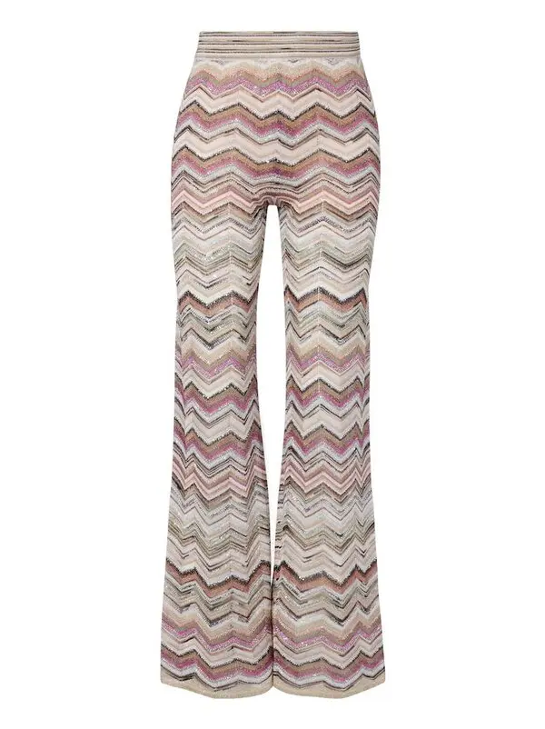 Missoni Zigzag Lame Wide-leg Pants - Multicoloured