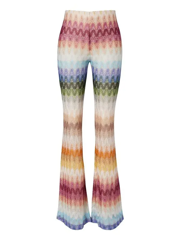 Missoni Knitted Flared Pants - Multicoloured